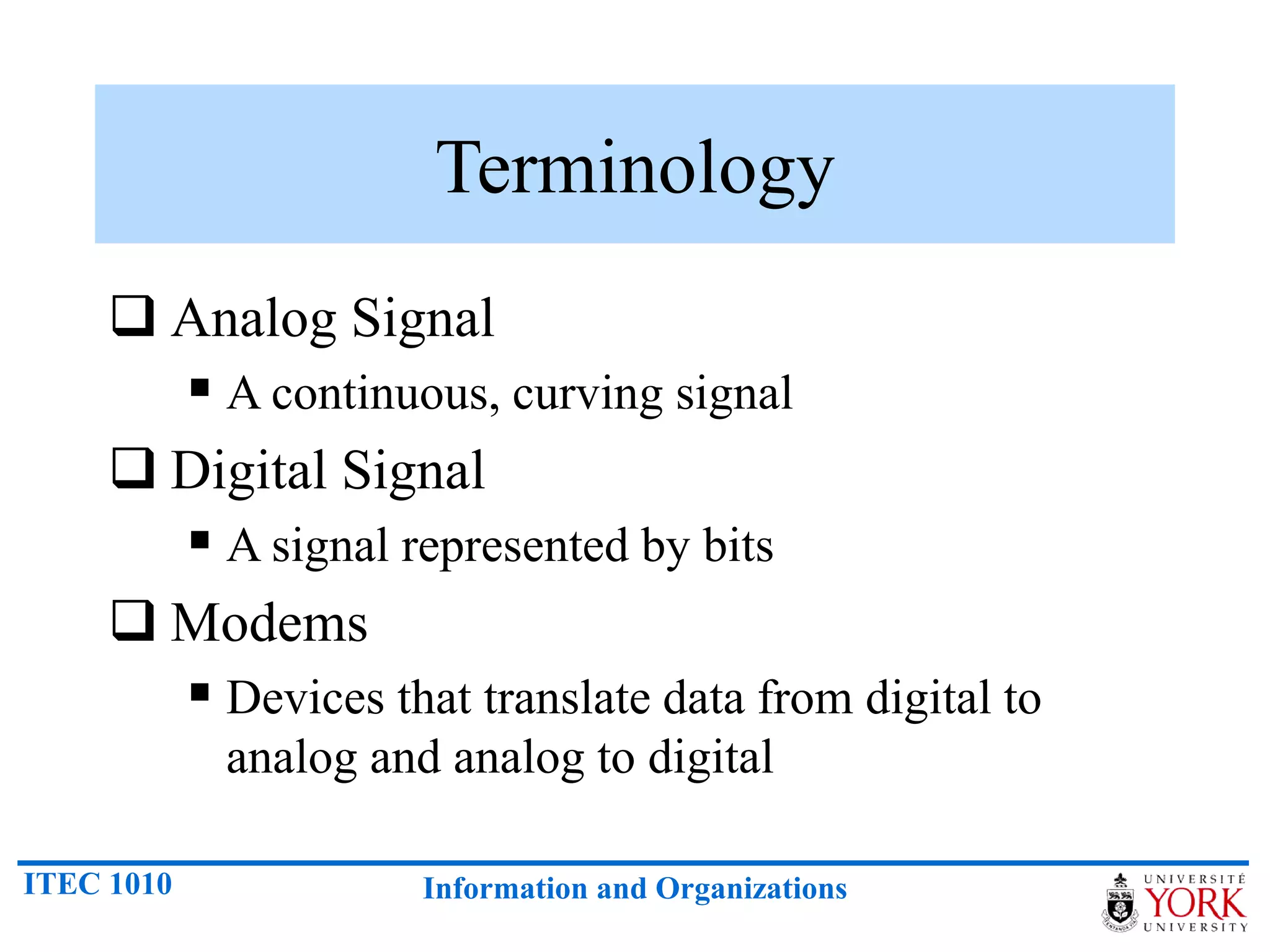 Telecommunications and networks | PPTX