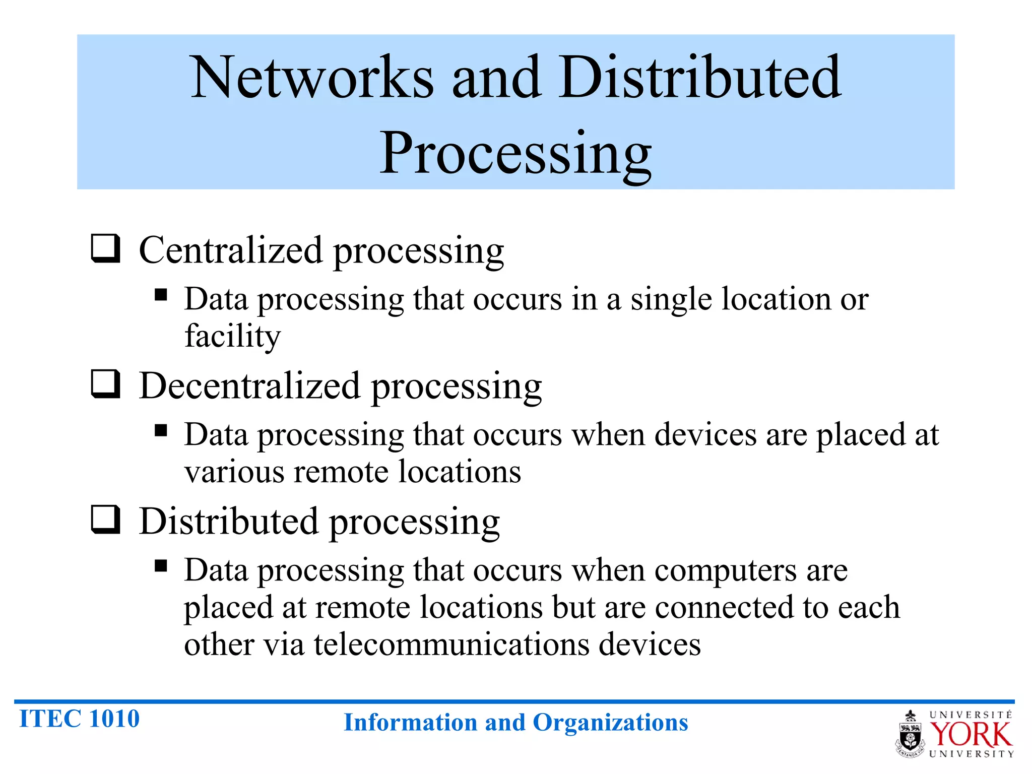 Telecommunications and networks | PPTX