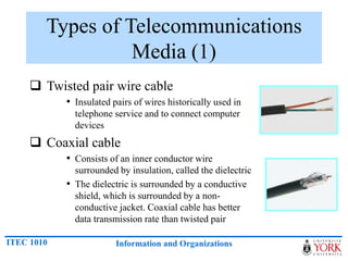 Telecommunications and networks | PPTX