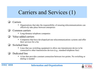 Telecommunications and networks | PPTX