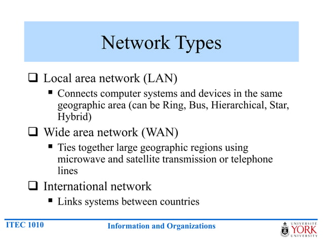 Telecommunications and networks | PPTX