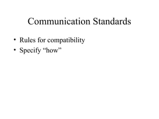 Telecommunications architectures and standards | PPT