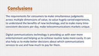 Telecommunications Consumers: A Behavioral Economic Analysis | PPT