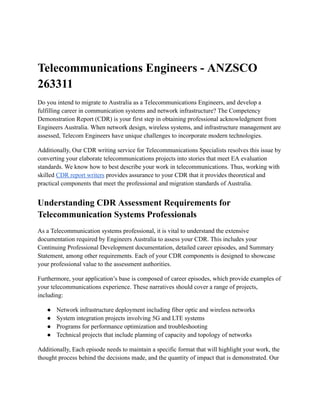 Telecommunications Engineers - ANZSCO 263311.pdf