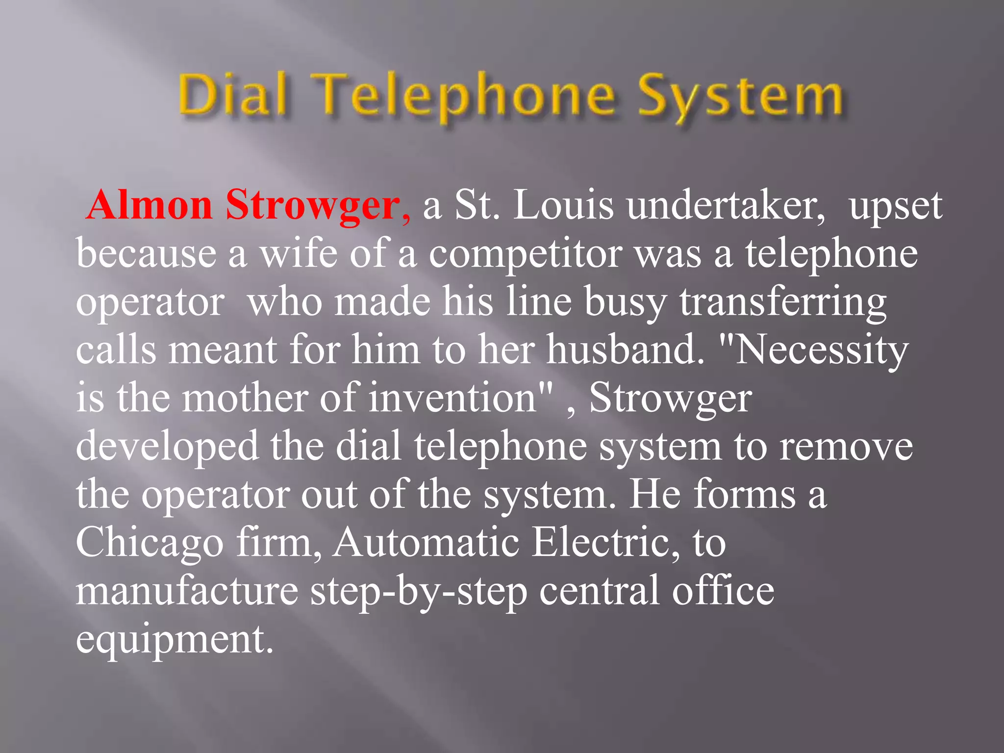 Telecommunications evolution timeline | PPT