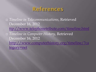 Telecommunications evolution timeline | PPT