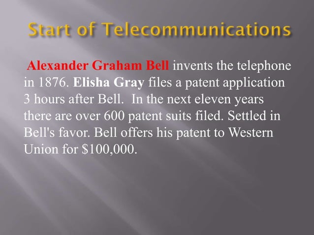 Telecommunications evolution timeline | PPT