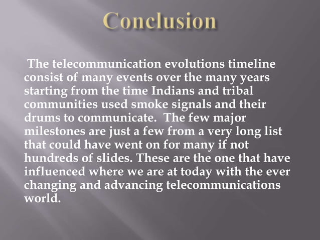 Telecommunications evolution timeline | PPT