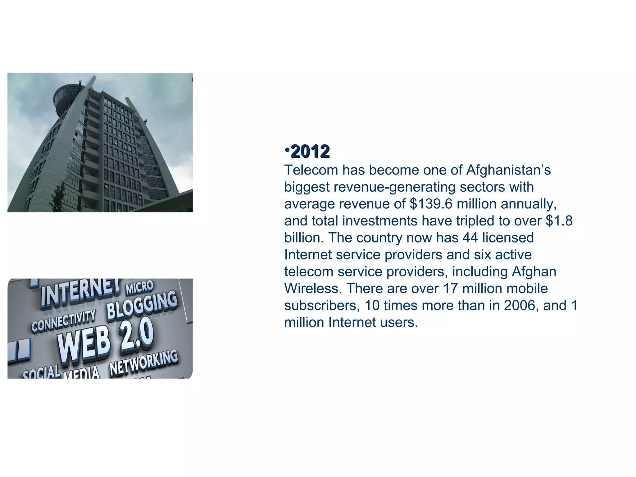 Telecommunications in Afghanistan - Then and Now | PPT