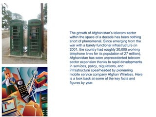 Telecommunications in Afghanistan - Then and Now | PPT