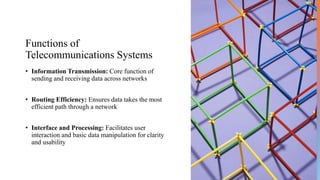 Telecommunications and network in business | PPT