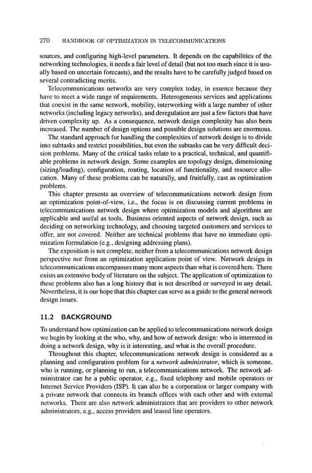 Telecommunications network design | PDF