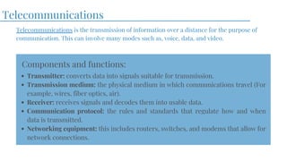 Telecommunication presentation - by Maitane Solloa | PPT