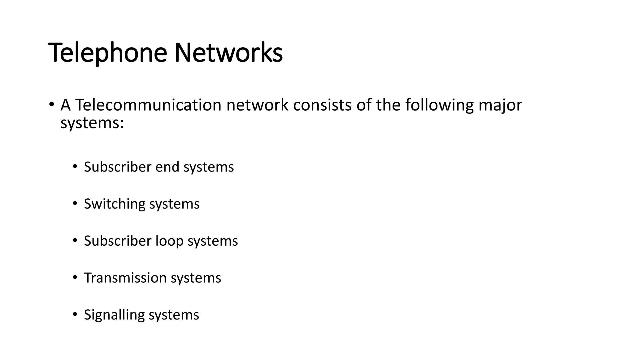 Telecommunication switching networks | PPTX