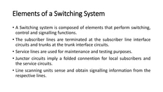Telecommunication switching networks | PPTX