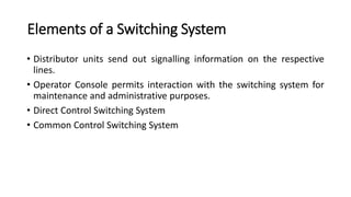 Telecommunication switching networks | PPTX