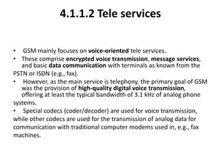 Telecommunication system gms mobile service | PPT