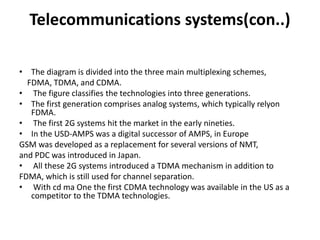Telecommunication system gms mobile service | PPT