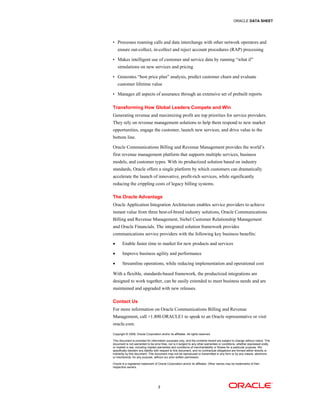 Telecom oracle | PDF