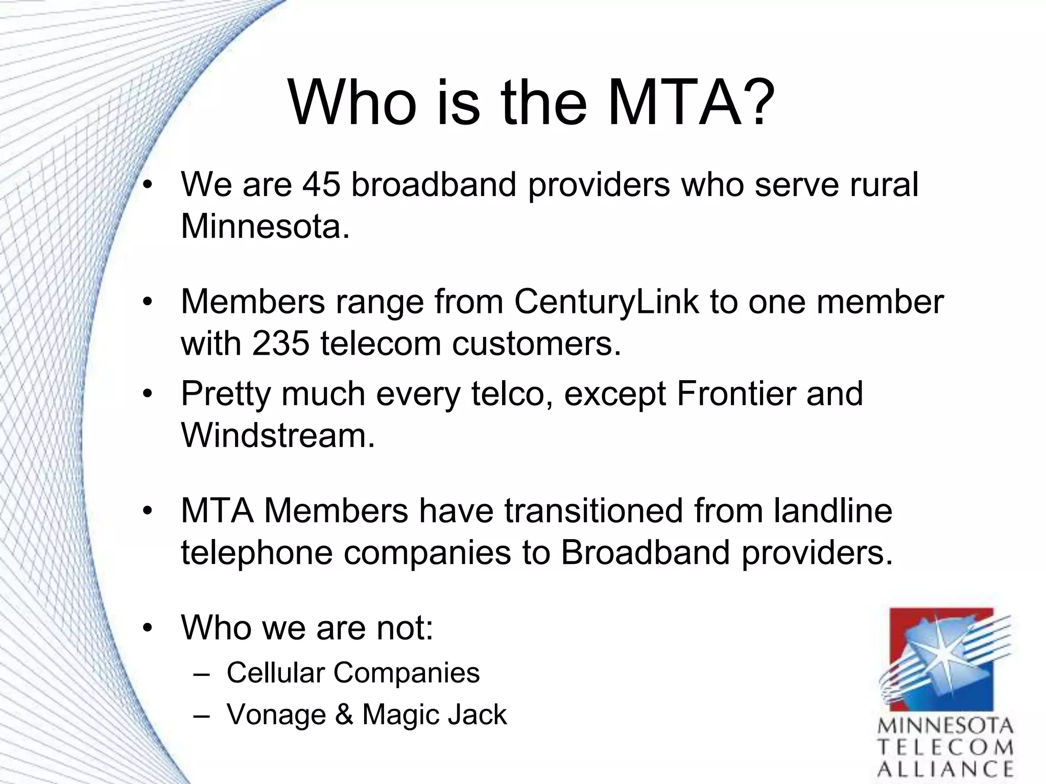 MTA Telecom overview 012617 | PPT