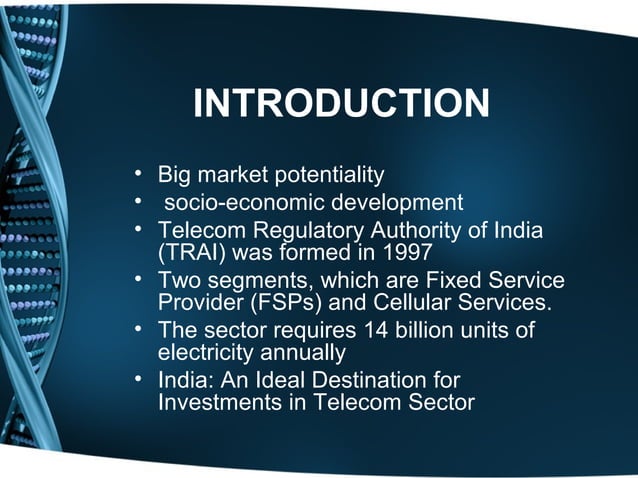 Telecom ppt | PPT | Free Download
