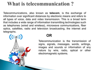Telecom ppt | PPT