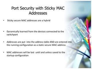 Switching and Port Security | PPTX