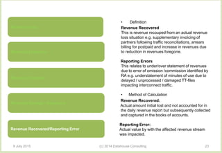 Telecom reporting training | PDF