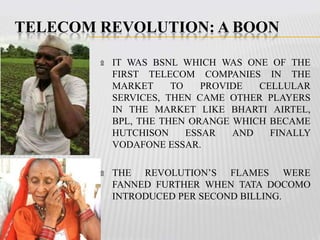 Telecom revolution a boom or | PPTX | Telecommunications Industry | Industries