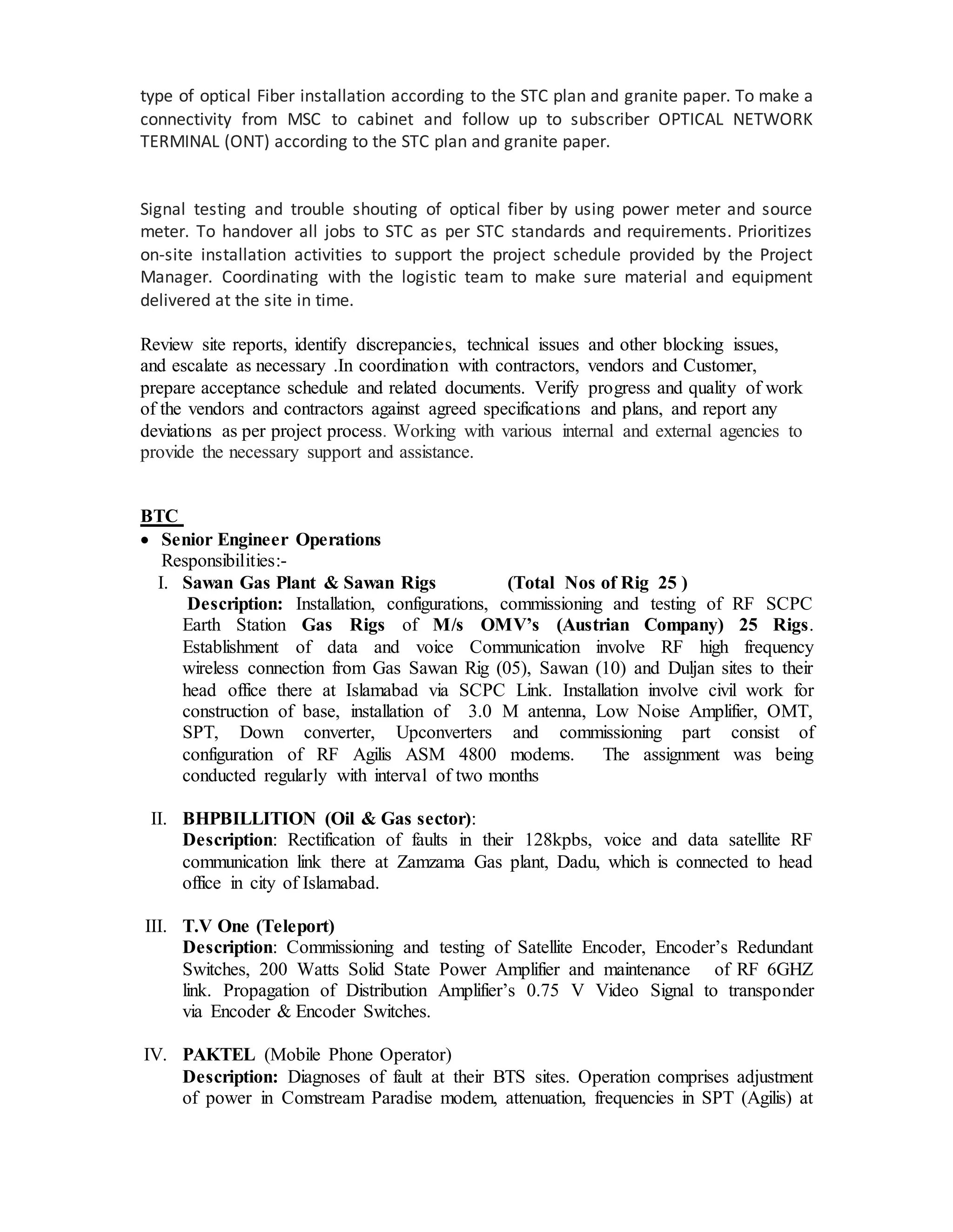 Telecom Radio RF Engineer | DOCX