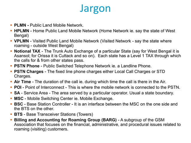 Telecom Roaming Overview | PDF | Phone Services | Home Utilities