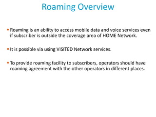 Telecom Roaming Overview | PDF