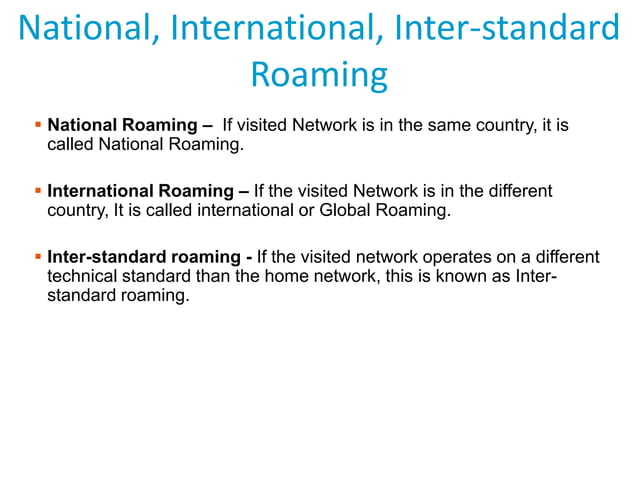 Telecom Roaming Overview | PDF | Phone Services | Home Utilities