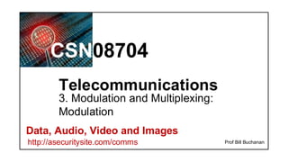 3. Modulation, Multiplexing and Routing | PPTX