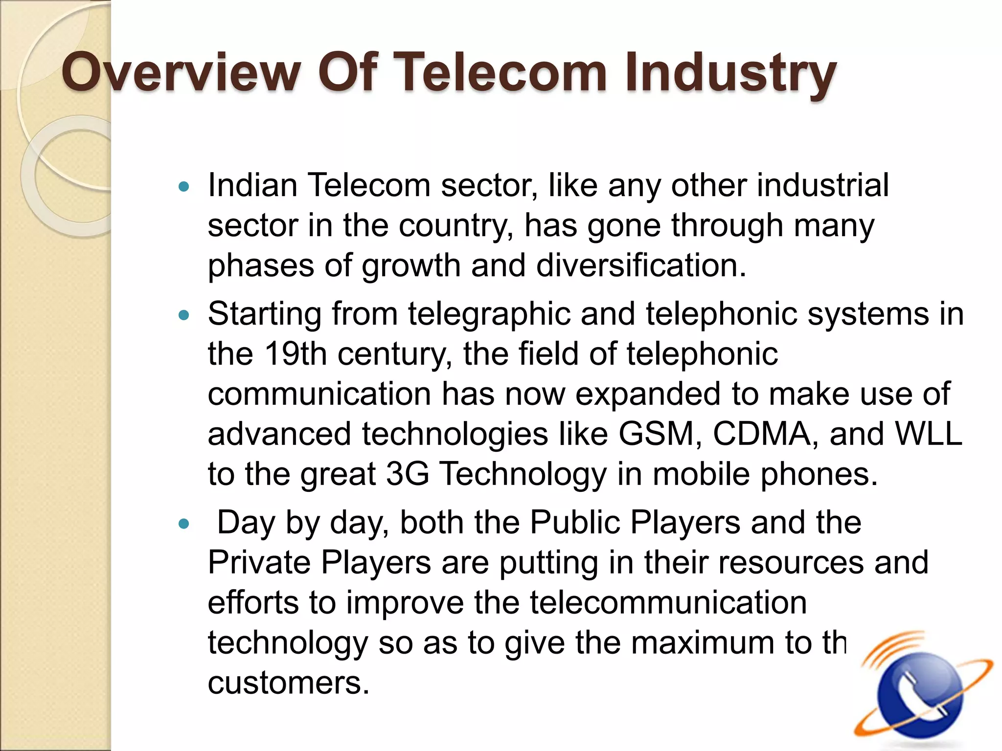 Telecom sector | PPT