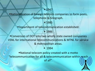 Telecom sector in india | PPTX | Internet | Computing