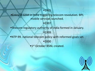 Telecom sector in india | PPTX | Internet | Computing