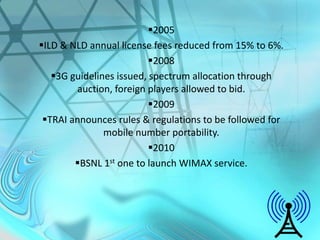 Telecom sector in india | PPTX