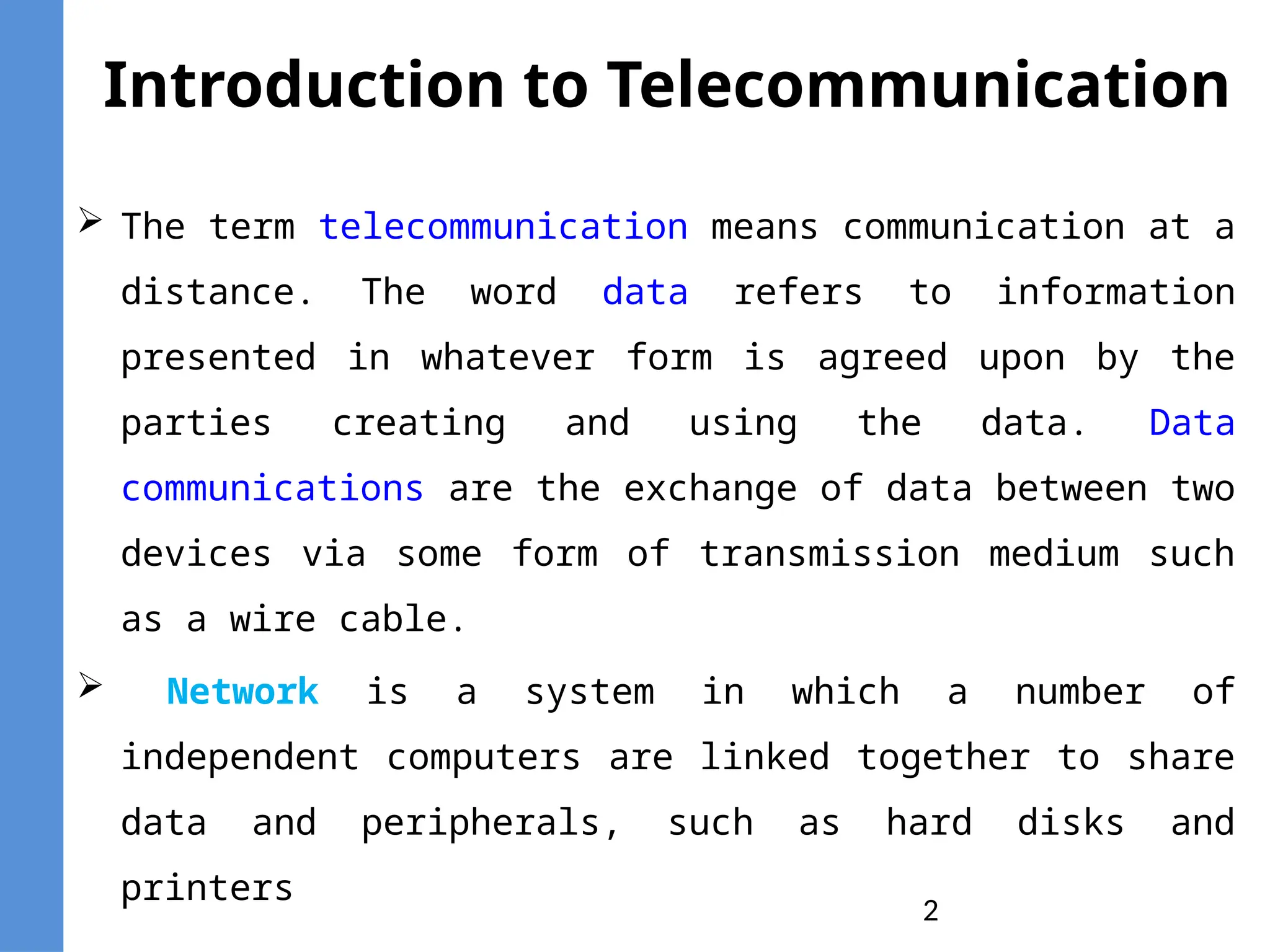 Telecom Technologies Lecture Note Chapter 1pptx Computer Networking