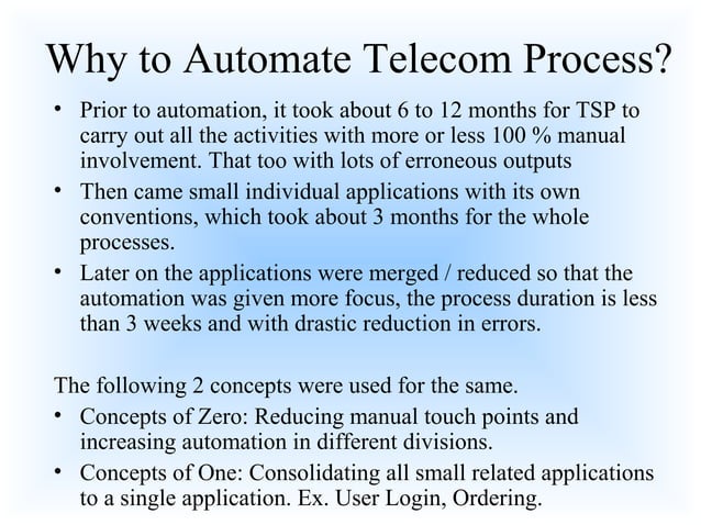 Telecom testing | PPT | Computer Software and Applications | Computing