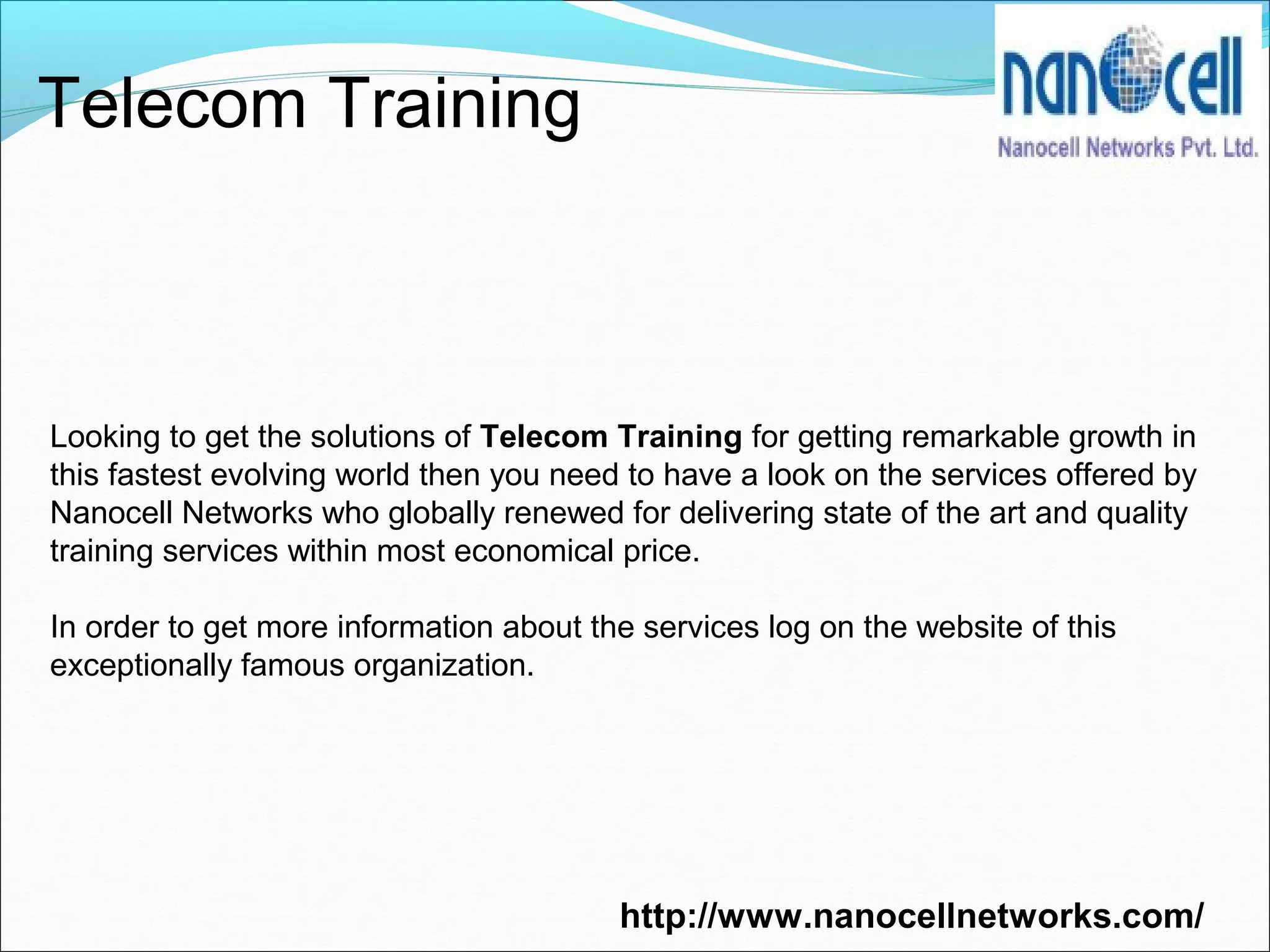 Telecom Training | PPT