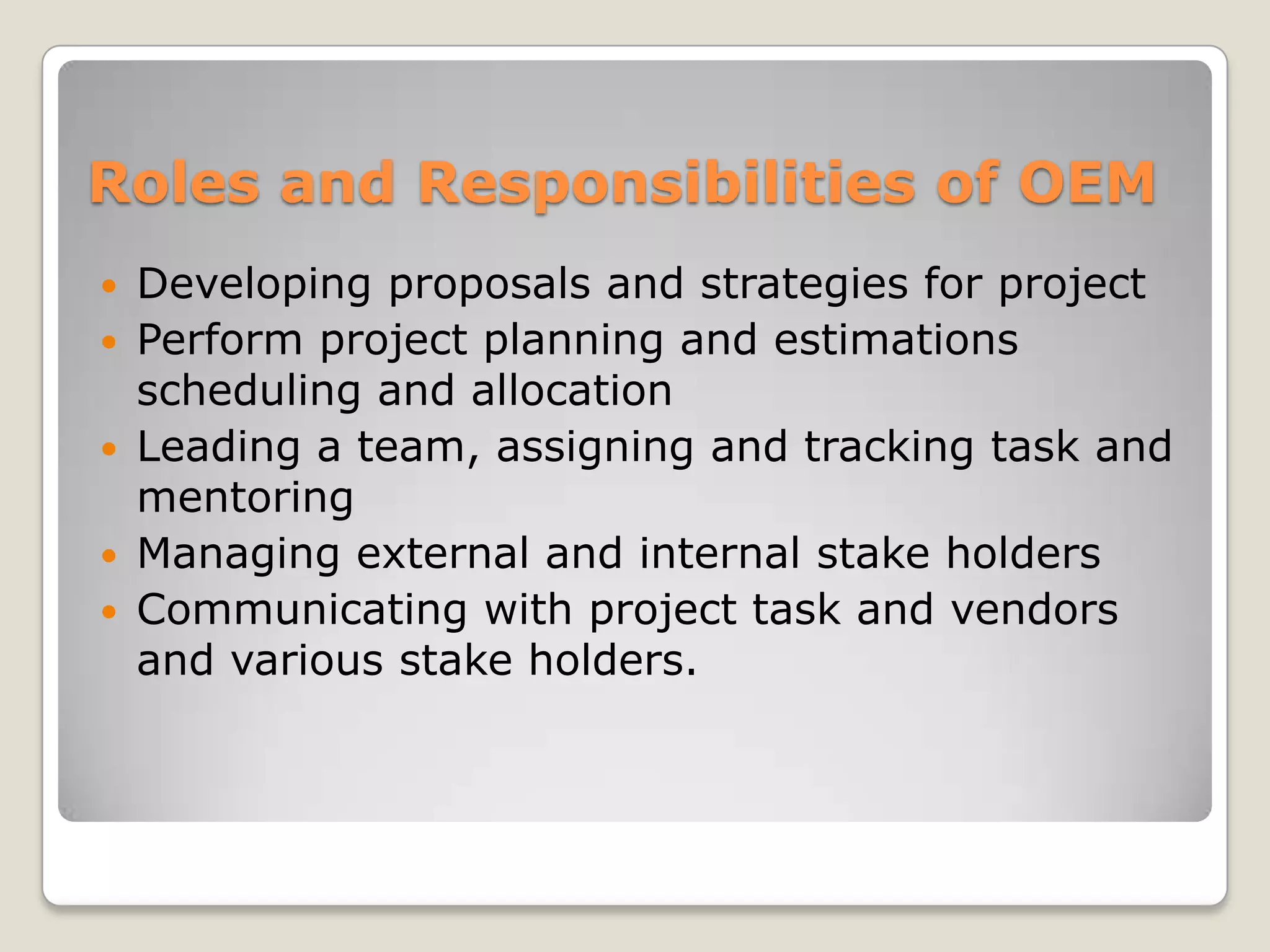 Telecom vertical OEM | PPTX