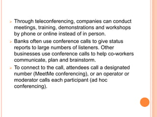 Teleconferencing | PPTX