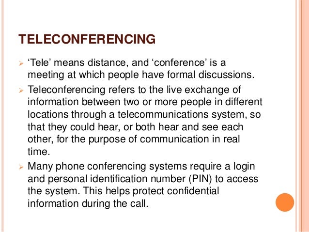 Teleconferencing