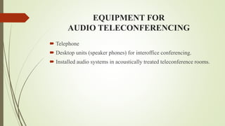 Teleconferencing | PPTX