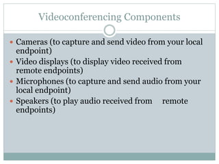 Tele conferencing and video conferencing | PPTX