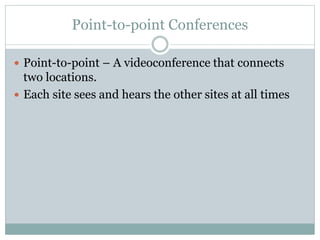 Tele conferencing and video conferencing | PPTX