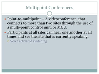 Tele conferencing and video conferencing | PPTX