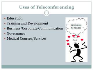 Tele conferencing and video conferencing | PPTX