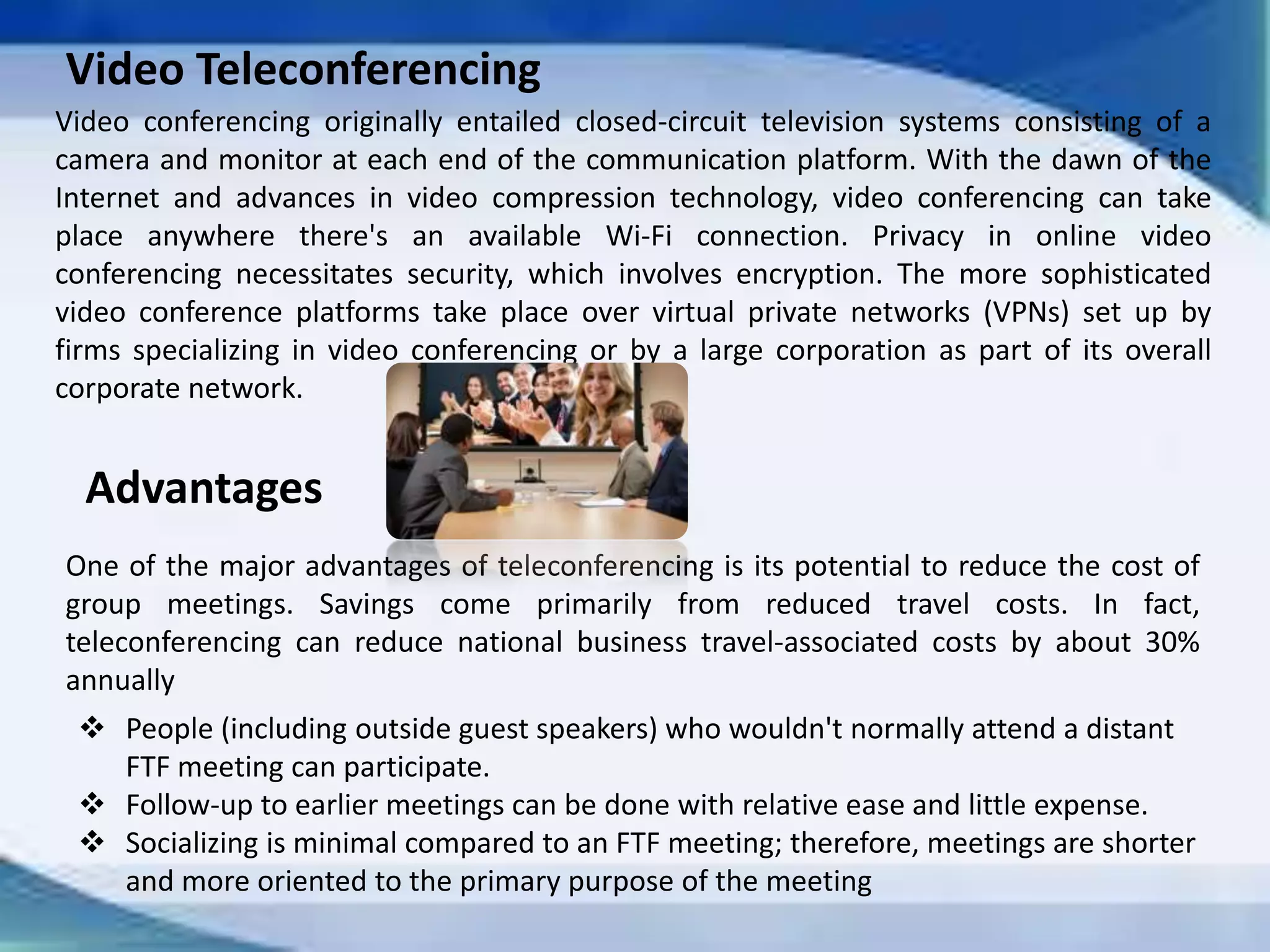Teleconferencing applications | PPTX